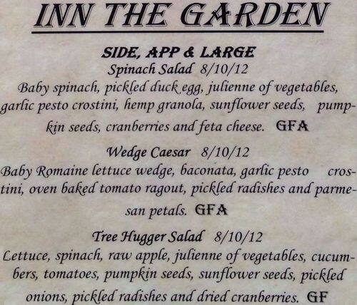 Menu at Generations Inn pub & bar, Carleton Place