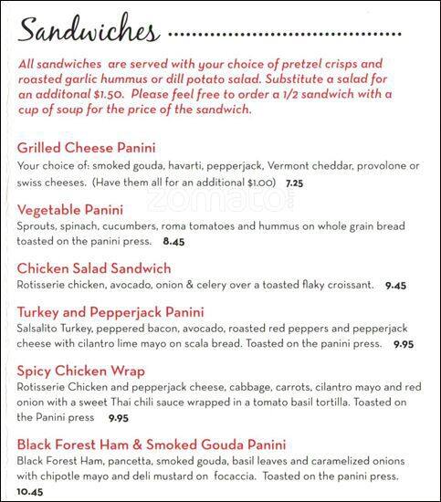 Menu at Devoted Kiss Cafe, Gig Harbor