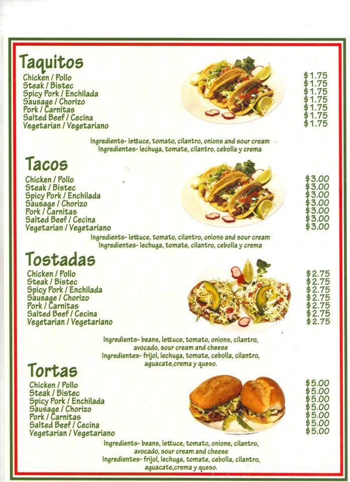 Menu at Tortilleria Mexicana Los Hermanos restaurant, New York City ...