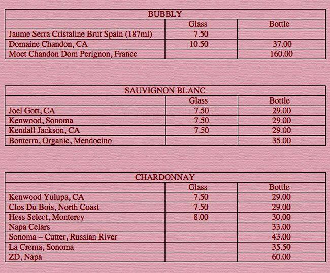 Menu at Gaylord restaurant, San Francisco, 1 Clay St