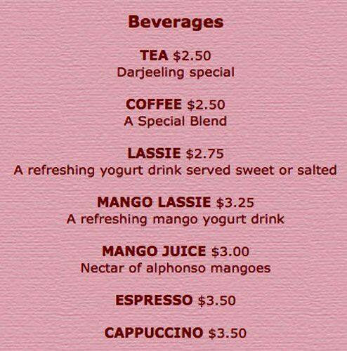 Menu at Gaylord restaurant, San Francisco, 1 Clay St