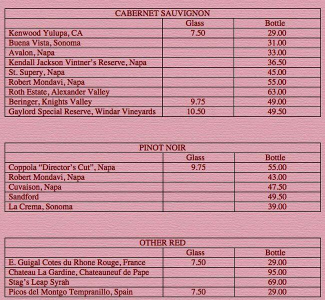 Menu at Gaylord restaurant, San Francisco, 1 Clay St
