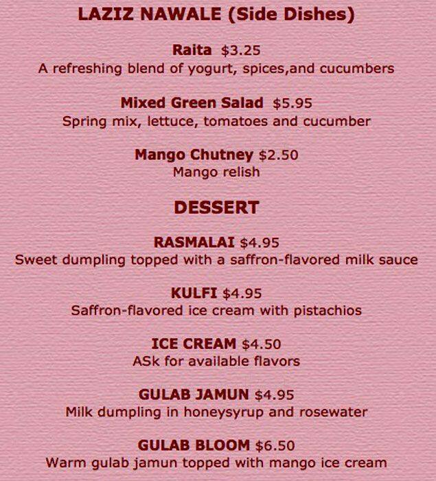 Menu at Gaylord restaurant, San Francisco, 1 Clay St