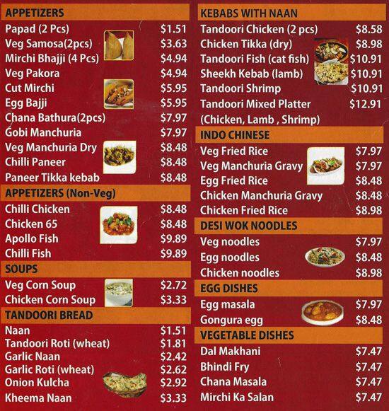 Biryani Bowl Menu, Menu for Biryani Bowl, Fremont, Fremont - Urbanspoon ...