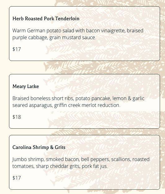 Menu at Dante & Luigi's restaurant, Philadelphia