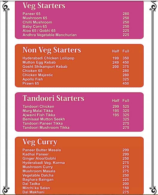 Menu at Biryani Art, Gurugram, Shop 28