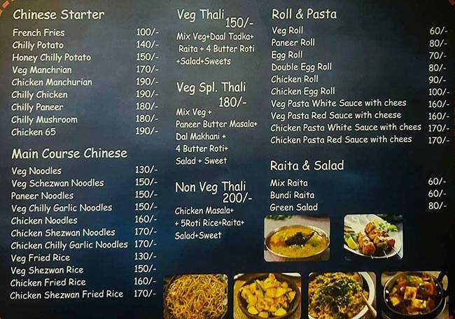 Menu of Night Food Express, Sigma 1, Greater Noida