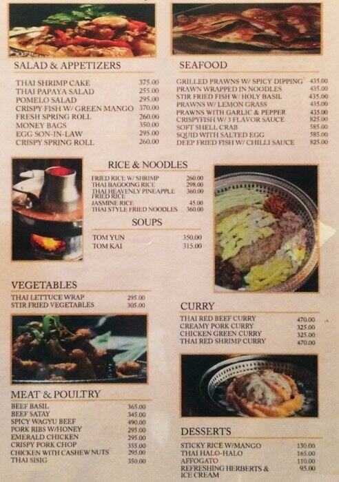 Basil Menu, Menu for Basil, White Plains, Quezon City - Zomato Philippines