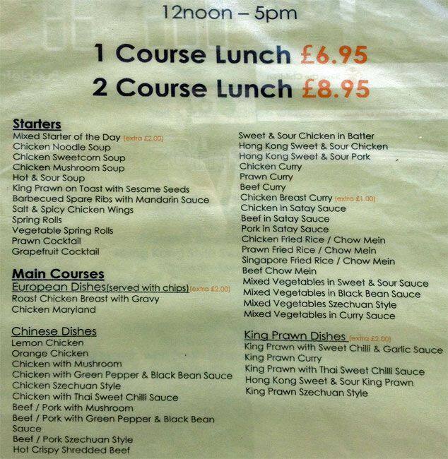 Menu at Amber restaurant, Glasgow, 130-132 Byres Rd