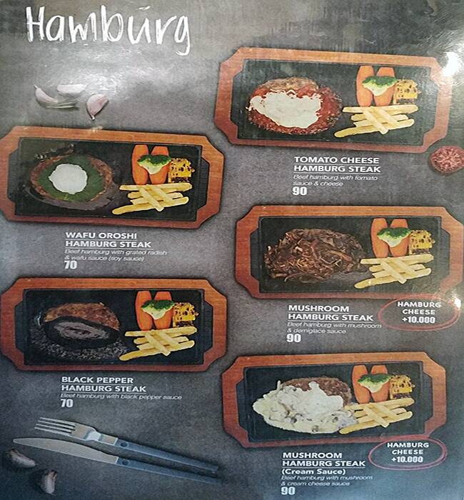 Menu at Nama Sushi by Sushi Masa restaurant, Tangerang