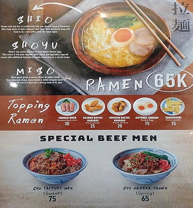 Menu at Nama Sushi by Sushi Masa restaurant, Tangerang