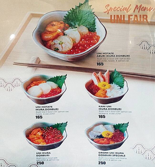 Menu at Nama Sushi by Sushi Masa restaurant, Tangerang