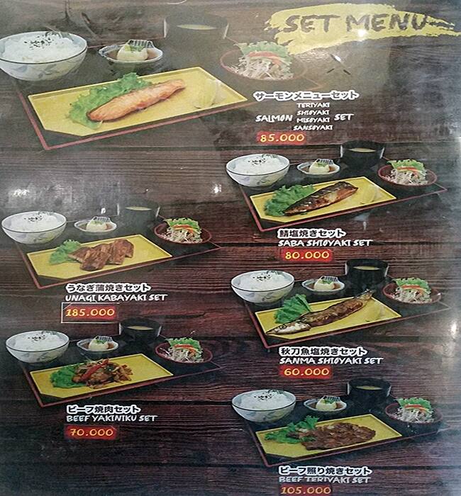 Menu at Nama Sushi by Sushi Masa restaurant, Tangerang