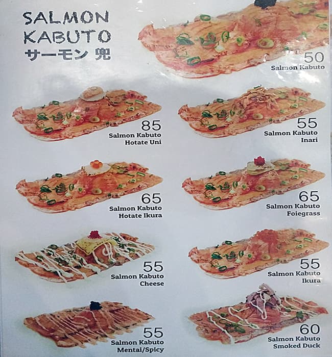 Menu at Nama Sushi by Sushi Masa restaurant, Tangerang