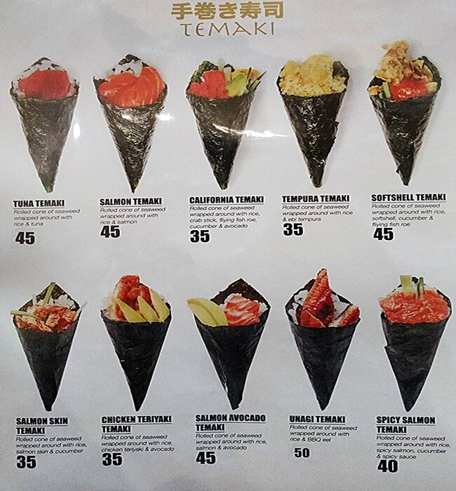 Menu at Nama Sushi by Sushi Masa restaurant, Tangerang
