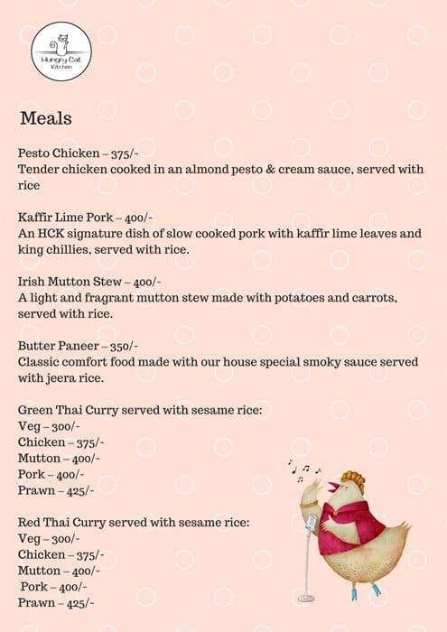 Hungry Cat Kitchen Menu, Menu for Hungry Cat Kitchen, Mahim, Mumbai ...