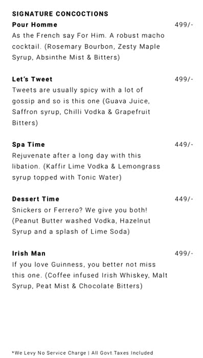 HYDE Menu, Menu for HYDE, Fort, Mumbai - Zomato