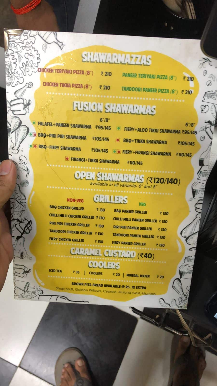 Menu at Shawarmaji Mulund, Mumbai