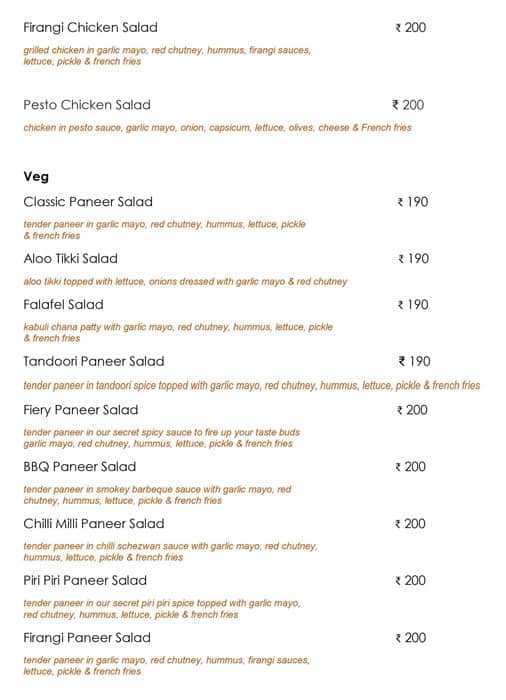 Menu at Shawarmaji Mulund, Mumbai