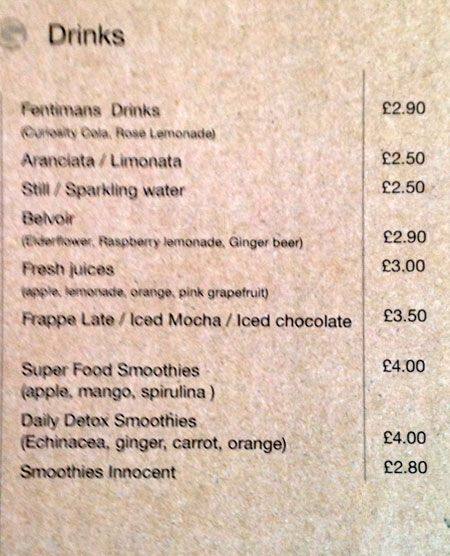 Menu at Golborne Deli & Wine Store cafe, London