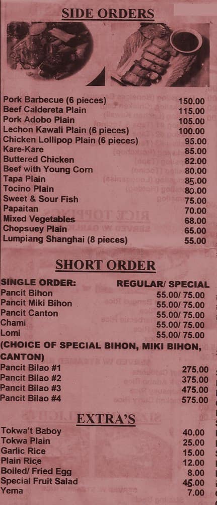 Carta del restaurante Original Partners Pares & Mami House, Ciudad ...