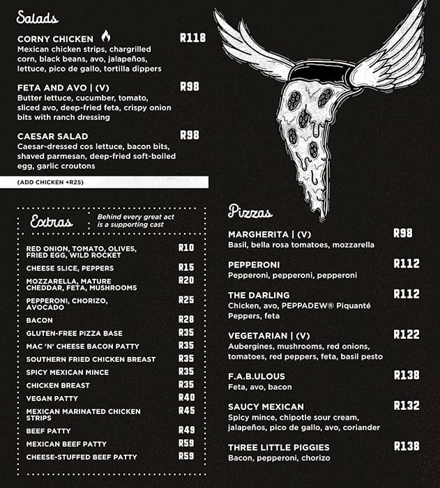 Menu at Tiger's Milk Village Square restaurant, Cape Town, Shop 8 ...