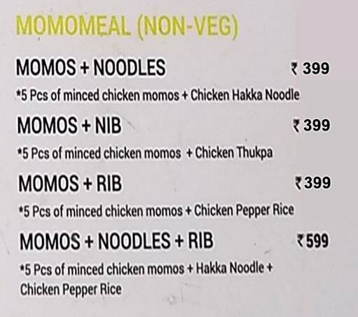 Menu at Momo Uncle, Ahmedabad, Stall 5