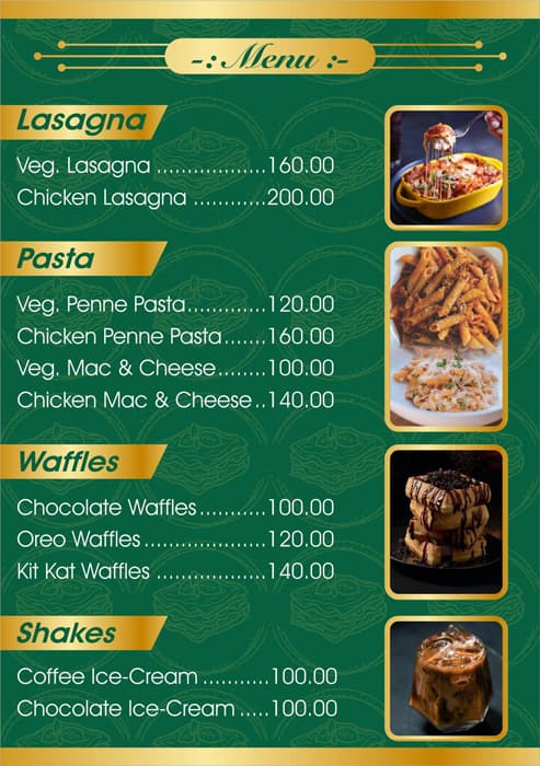 Menu of L For Lasagna, Mira Road, Mumbai