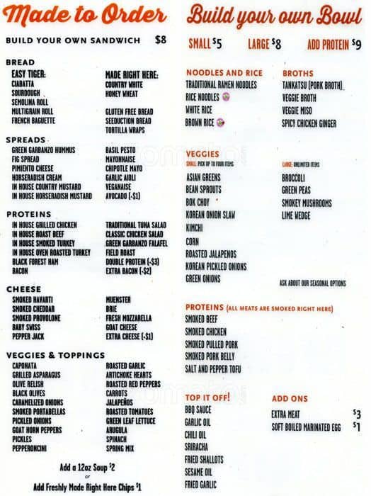 Menu at Market Cocina pub & bar, Austin, Domain Dr