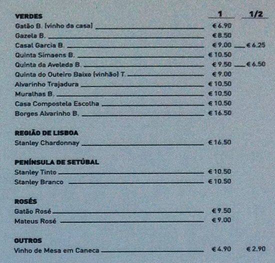 Menu em Cufra Grill pub & Bar, Porto, Via do Castelo do Queijo 395 4100 429