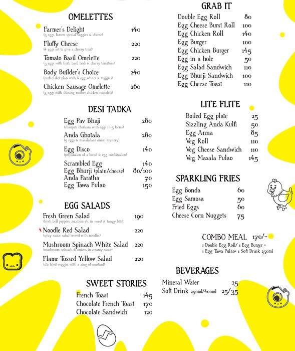 The Eggs Factor Menu, Menu for The Eggs Factor, Viman Nagar, Pune - Zomato