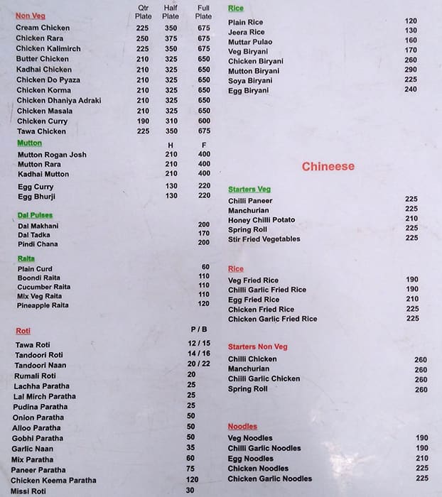 Menu at Chawlas Chicken, Noida, 175