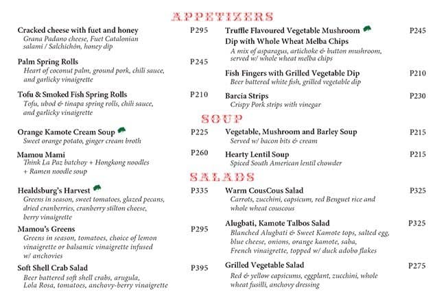 Mamou Menu, Menu for Mamou, Bonifacio Global City, Taguig City - Zomato ...