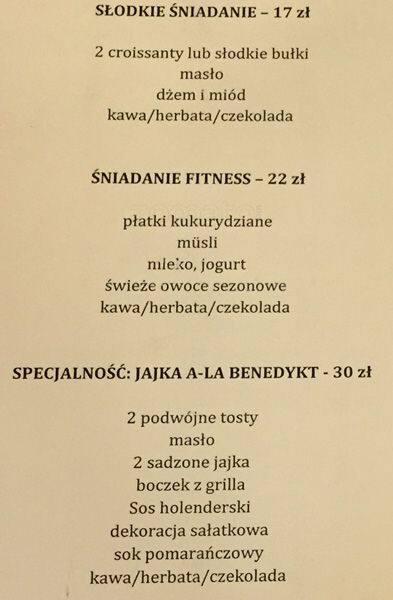 Menu at Good Food Restauracja restaurant, Kraków, Starowiślna 97