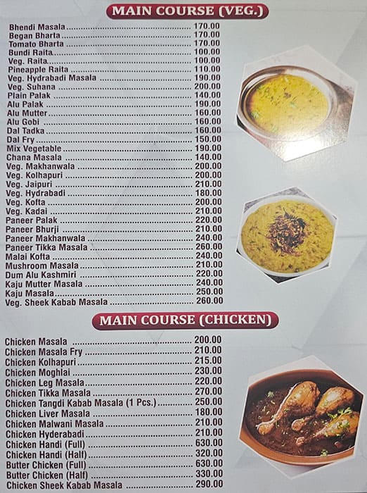 Menu of Kshama Bar & Restaurant, Dombivali East, Thane