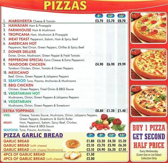 Menu at Eastbrook Cafe & Restuarant, Dagenham