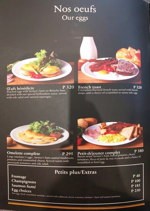 Paul Restaurant Menu Philippines at Sophie Clarkson blog