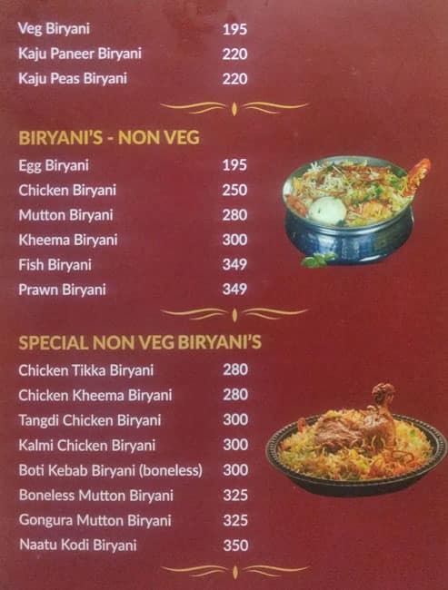 Menu at Hotel Swagath Grand - Suchitra Circle, Secunderabad, Suchitra ...