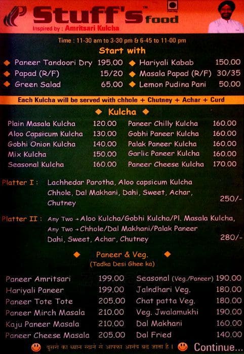Stuff's Food Menu, Menu for Stuff's Food, Chandkheda, Ahmedabad - Zomato