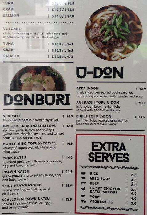 Menu at Kopan Grill restaurant, Camberwell