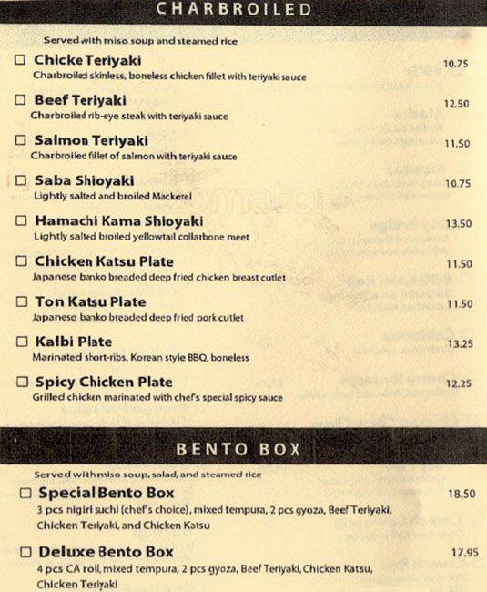 Menu at Little Madfish restaurant, Dublin