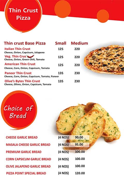 Menu of Pizza Point Express Outlet, Ranip, Ahmedabad