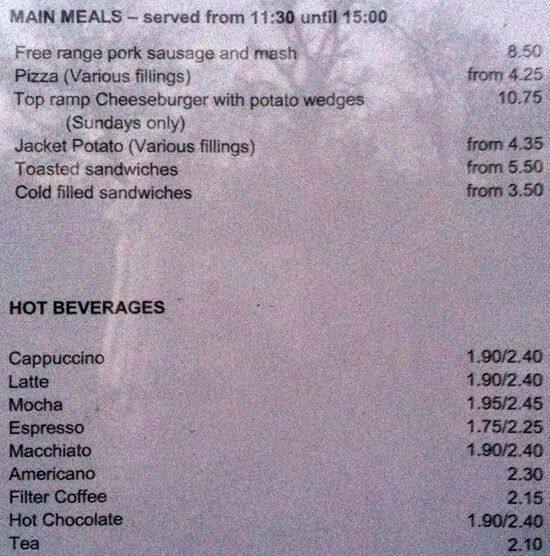 Menu at Chiswick House Café cafe, London, 22 Burlington Ln