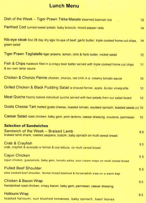 Menu at The Larder Restaurant & BrewHouse, Dublin