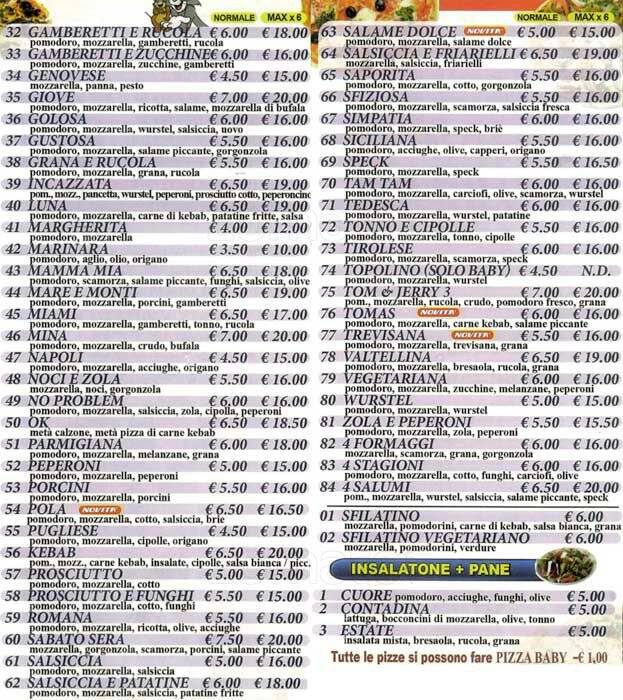 Menu da Tom&Jerry 3, Milano