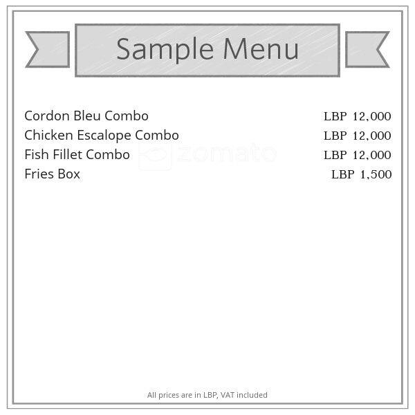 CaterPlus Menu, Menu for CaterPlus, Mkalles, Metn - Zomato Lebanon