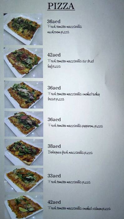 Menu at Pascal Clair cafe, Dubai, EUROPEAN BUSINESS PARK - E311