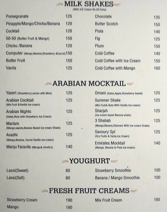 Menu at Savoury SeaShell Restaurant - Velachery, Chennai, 3