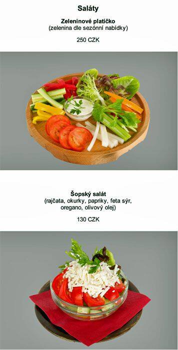 Menu at Restaurant - Café Svatého Václava, Prague
