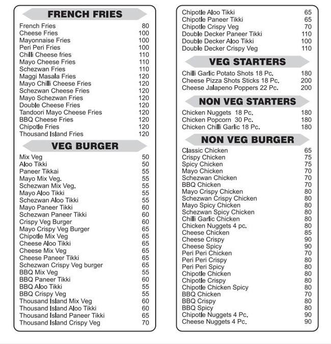 Menu of Presto Cloud Kitchen, Kalyan, Thane